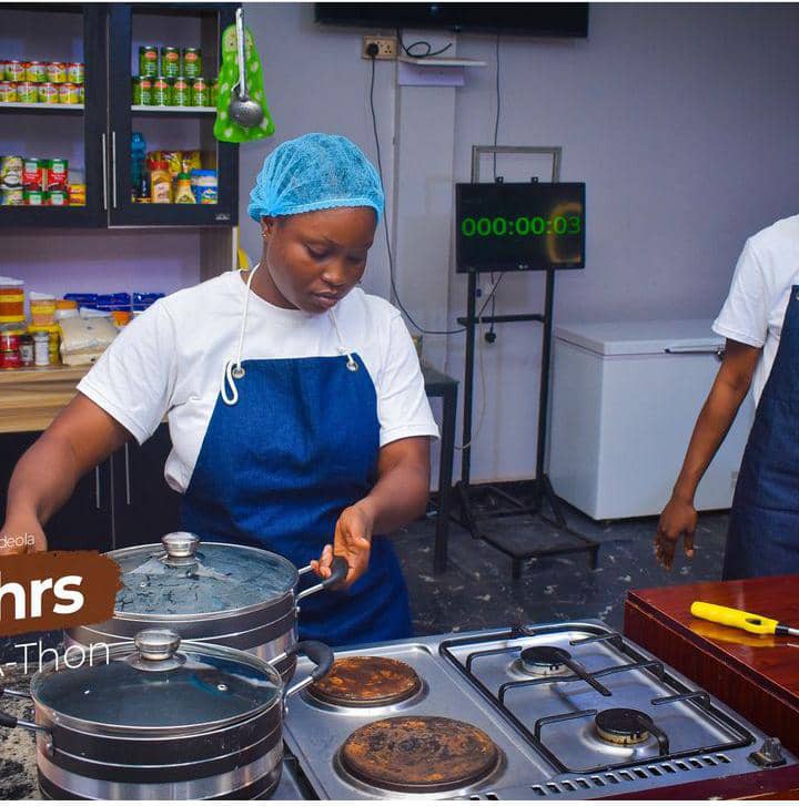 Cook-a-thon: Another Nigerian chef, Adeola begins 150-hour cooking to ...